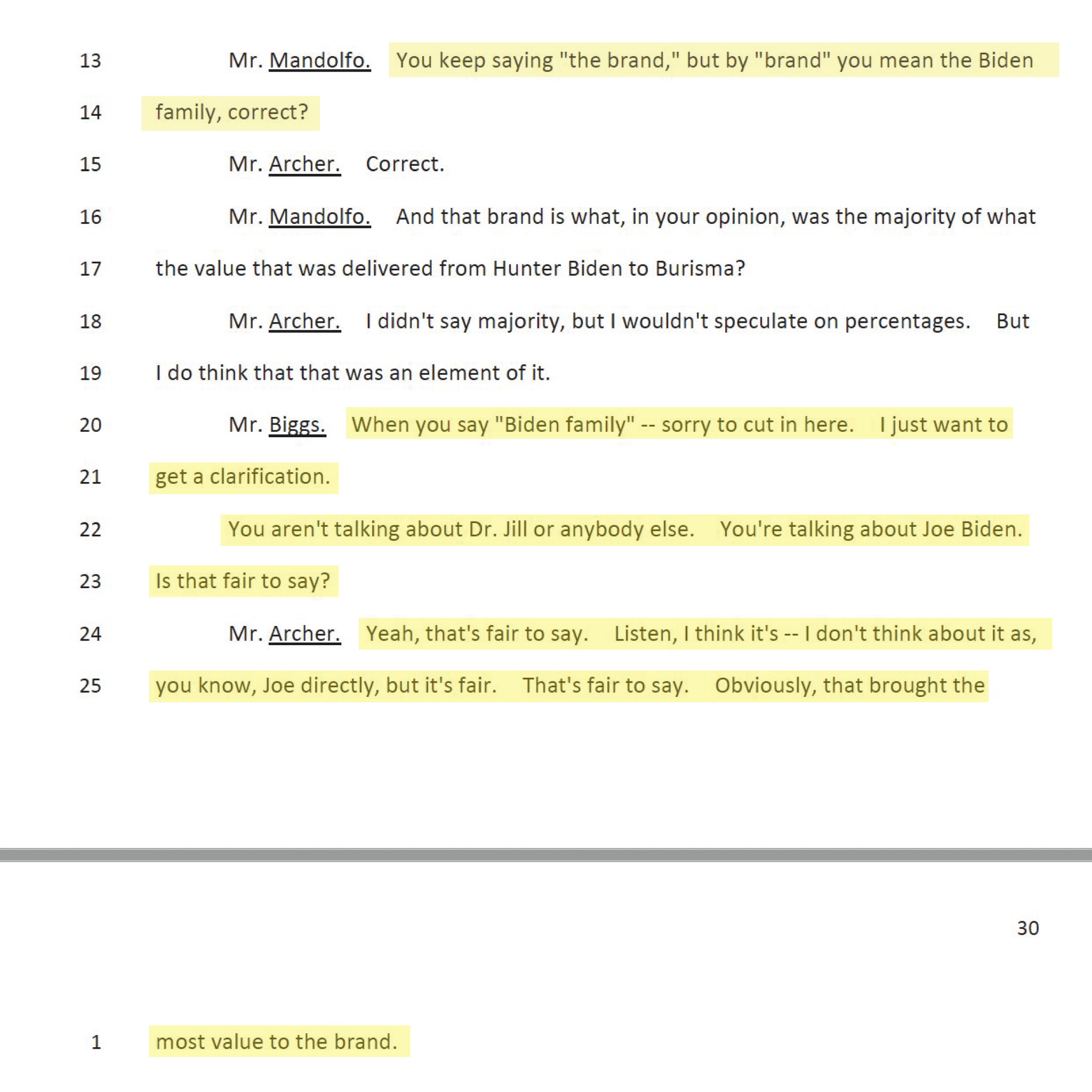 Evidence of Joe Biden’s Involvement in His Family’s Influence Peddling ...